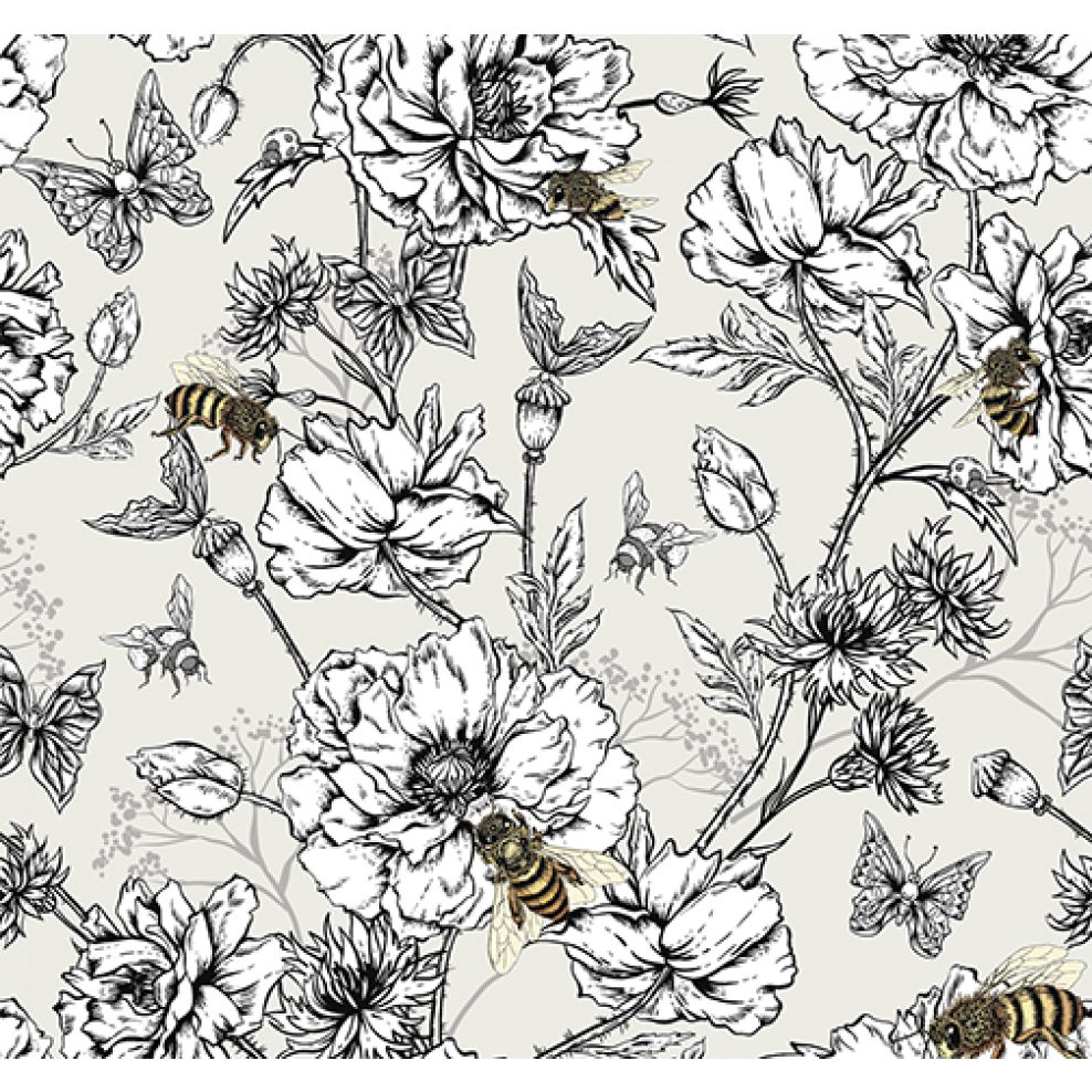 Honeybee Floral Pattern - Sample Kit