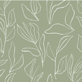 green leaf print